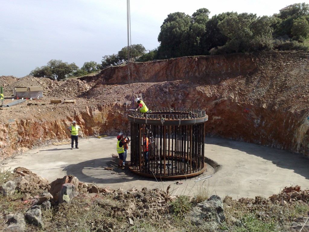 Anchor cage foundations | Wind Energy Impacts and Issues